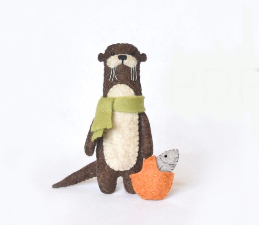 Oscar The Otter - Sewing Pattern PDF Tutorial - The Wishing Shed