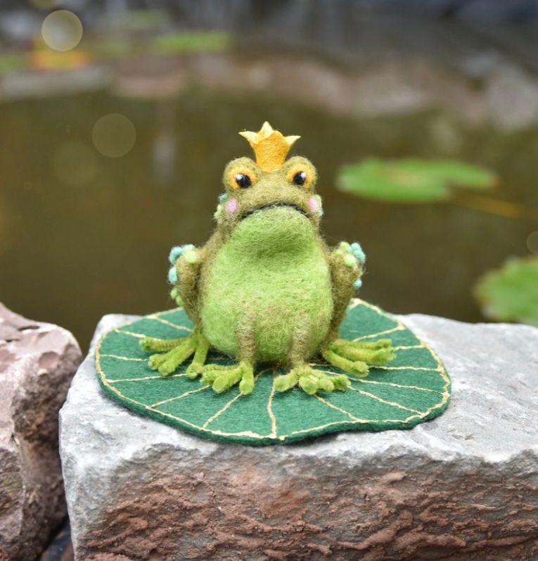 Francis The Frog Prince - Needle Felting Pattern PDF - Tutorial - The ...