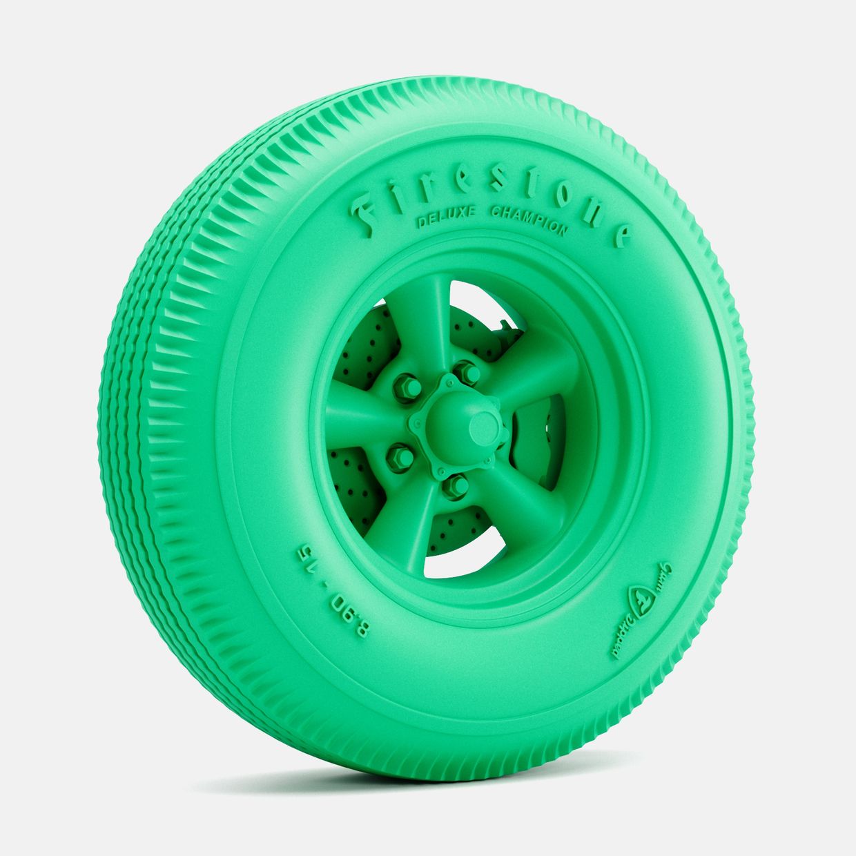 1/24 Scale, 15x7 Torq Thrust D Wheel, Firestone 890-15 Tire