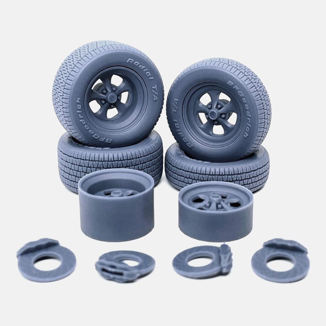 1/24 Resin, 15 inch Keystone Klassic Wheels, BFGoodrich Radial TA Tires