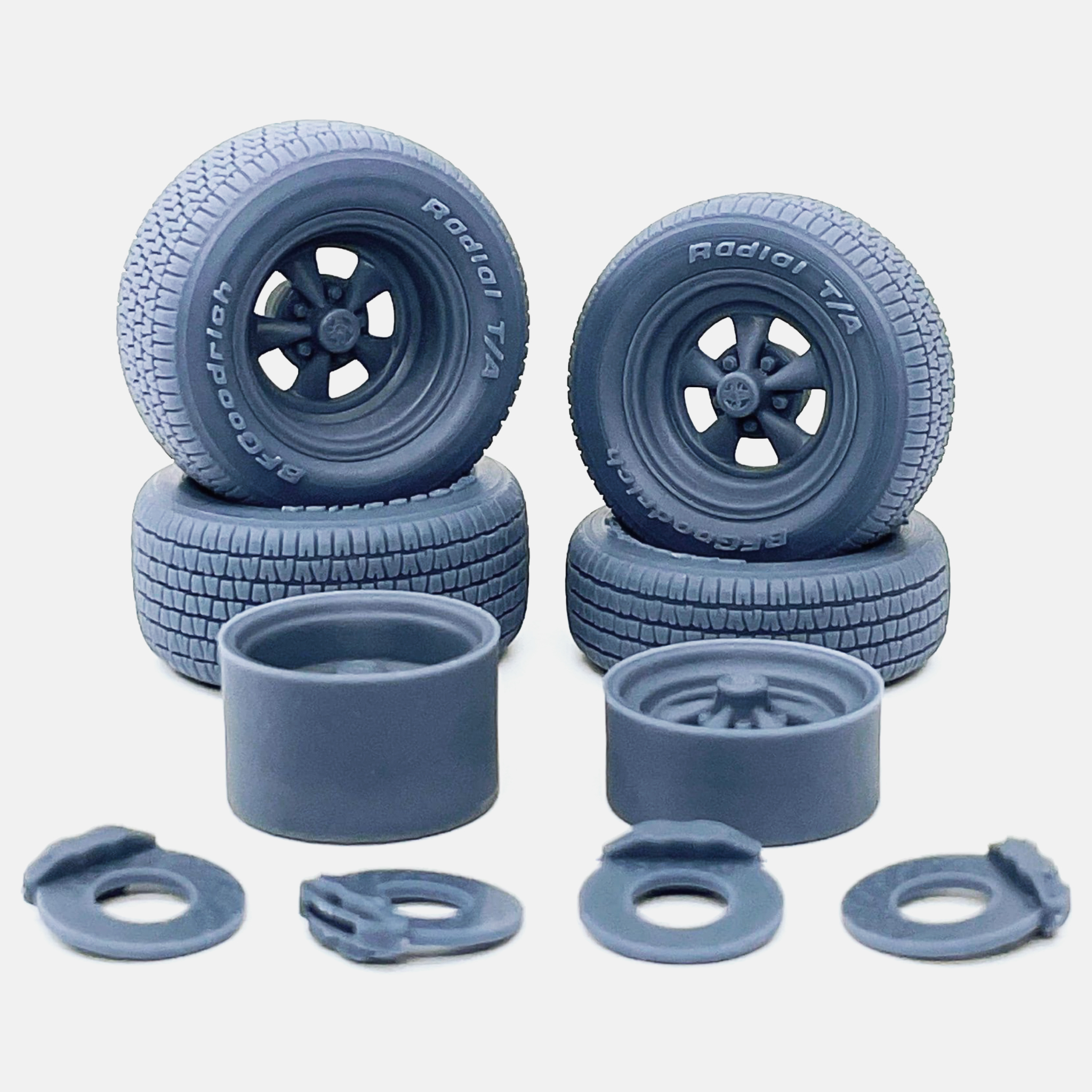 3D Printed Car Wheels, Tires, and Parts. STL Downloads.