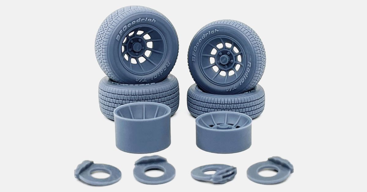 1/16 Resin, 15 inch Vector Wheels, BFGoodrich Radial T/A Tires