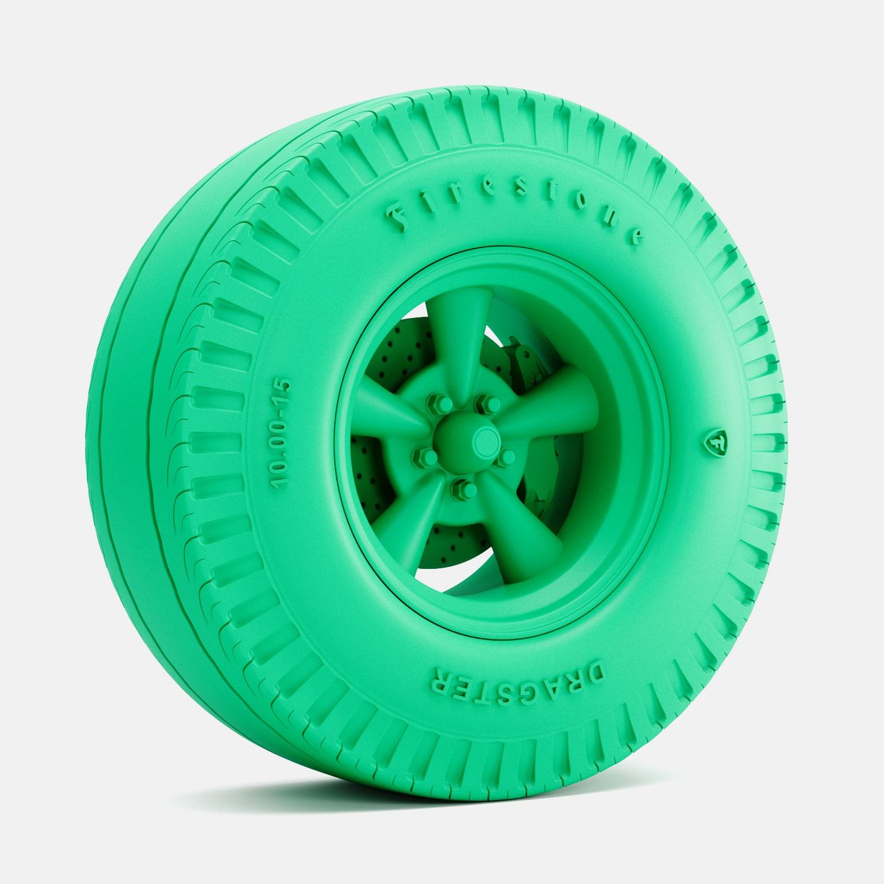 1/24 Scale, 15x10 Pacer Supreme Wheel, Firestone Dragster Cheater Tire