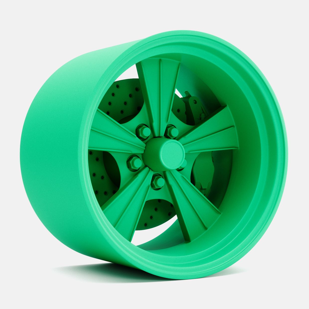 1/24 Scale, 15x10 Radir Tri Ribb Wheel and Brake