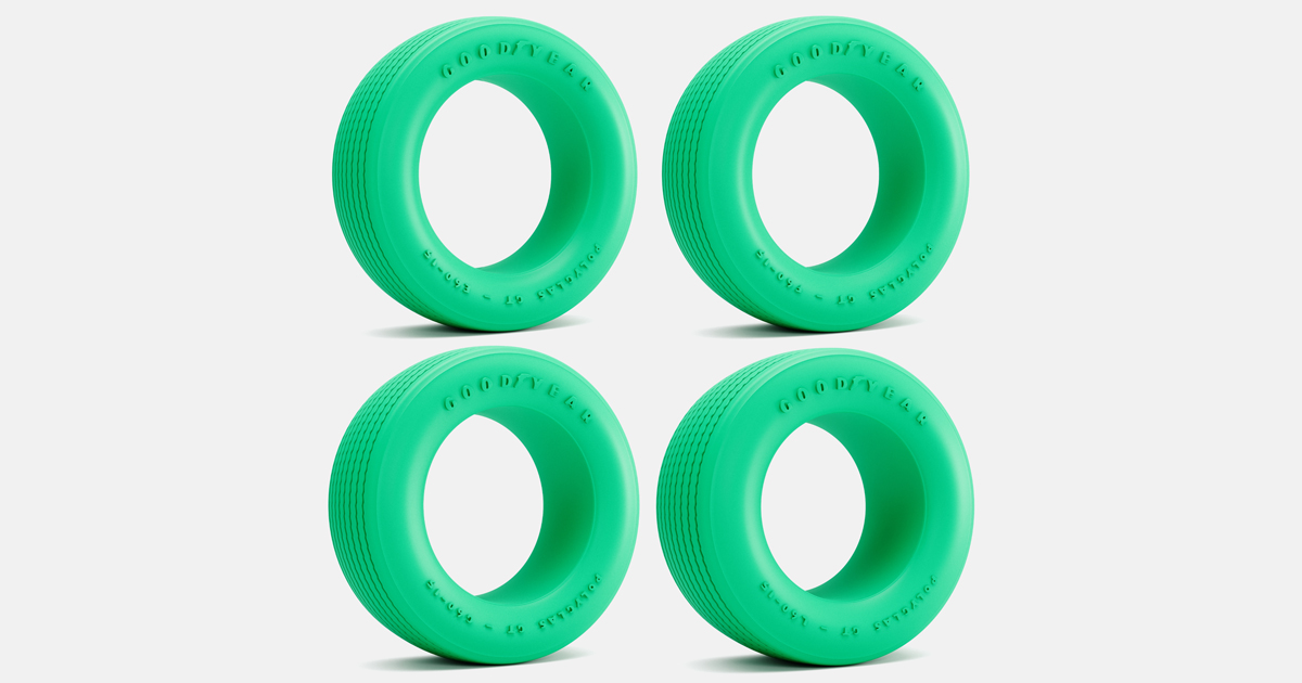 STL Download, 1/24 Scale, Goodyear Polyglas Tires, 5 Pack