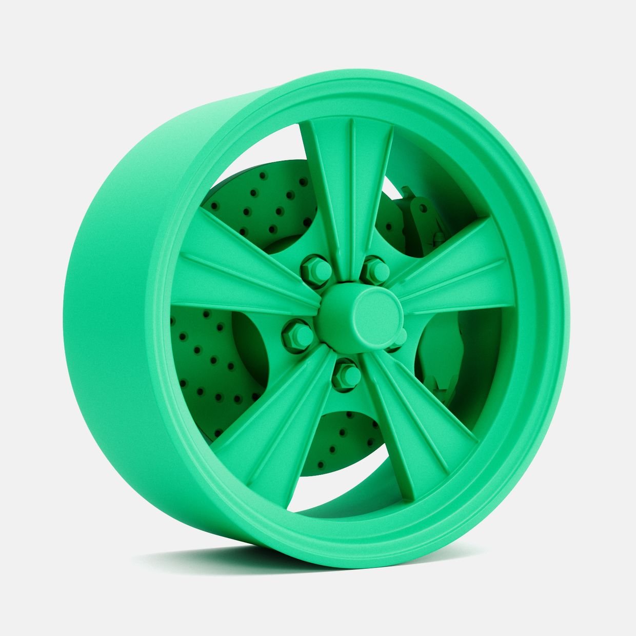 1/24 Scale Radir Tri Ribb Wheel and Brake