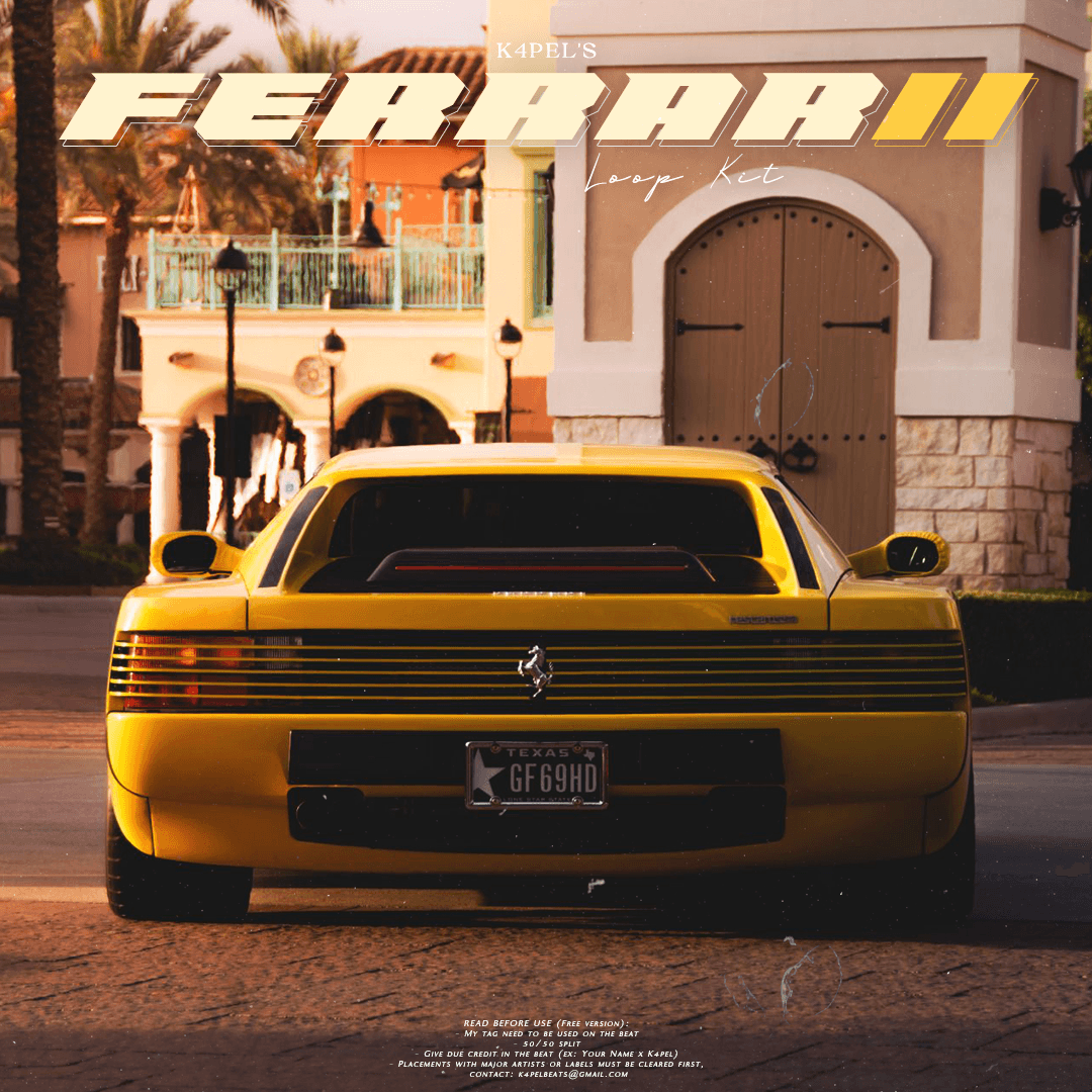 K4pel - "Ferrari 2" Loop Kit (Central Cee, Dave, Afro Drill, Brazil ...