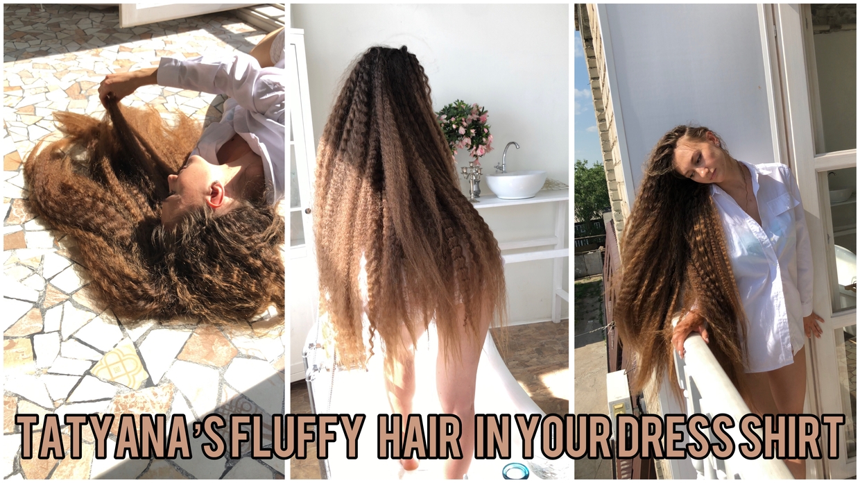 Tatyana in a White Dress Shirt