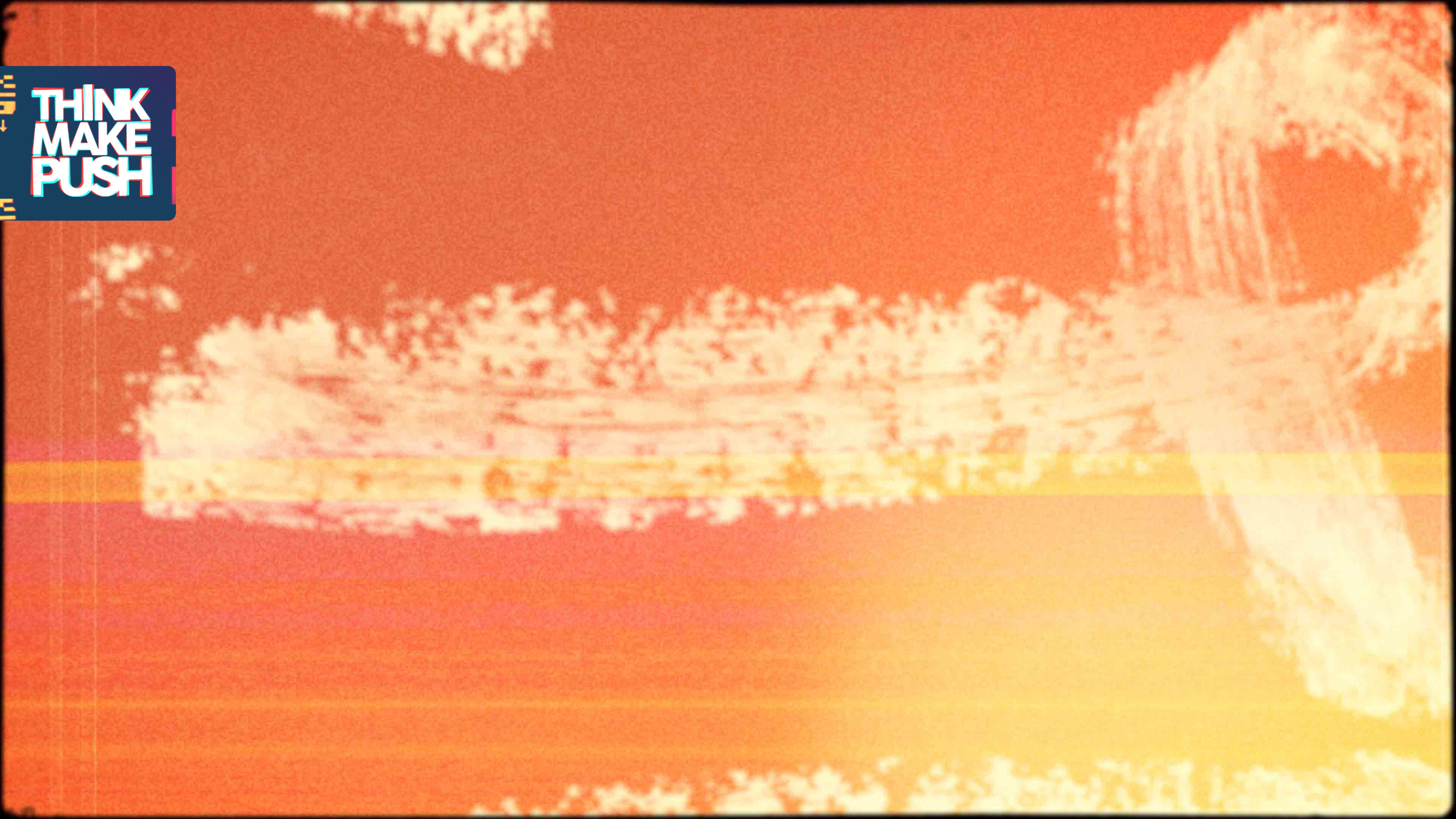 Think Make Push - Vintage Film Projector overlay with Sound