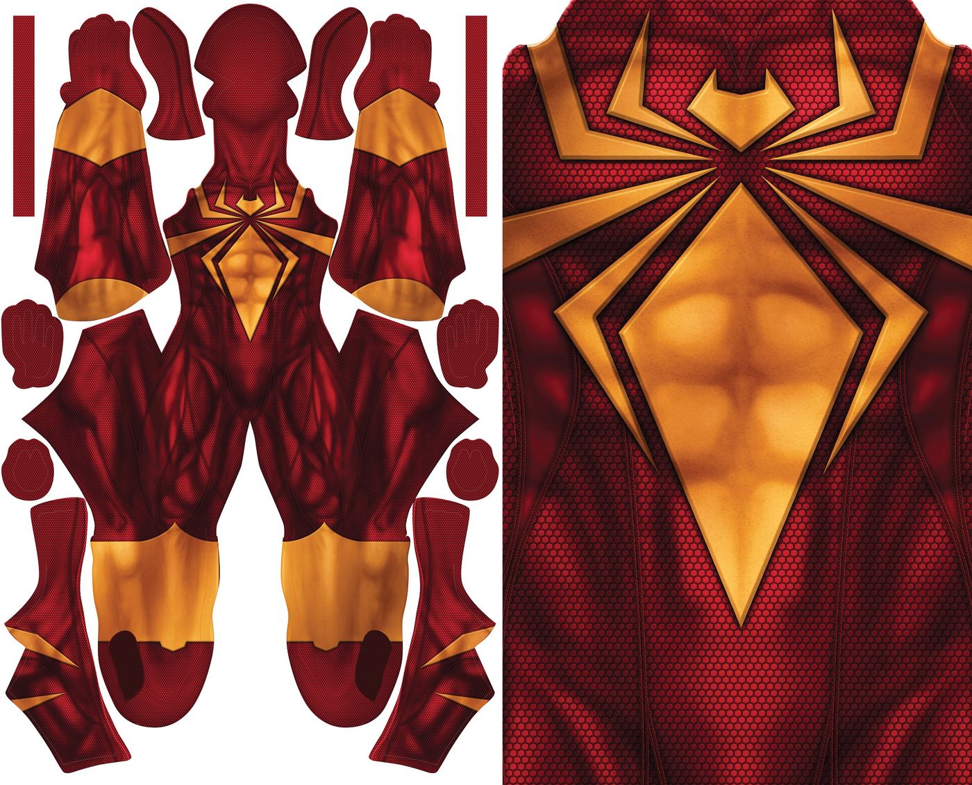 HALF RAIMI SPIDER-MAN HALF SYMBIOTE pattern file