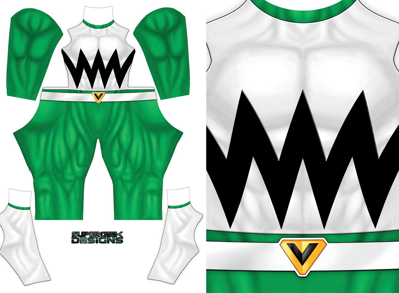 GREEN RANGER (Bat in the sun) v2 pattern file