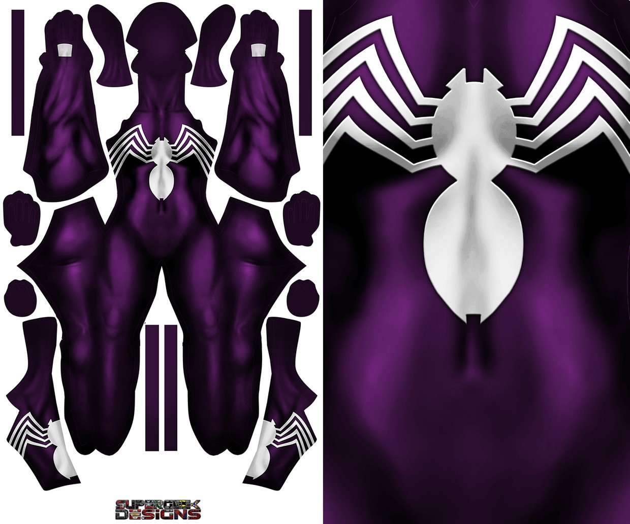 PURPLE SYMBIOTE FEMALE pattern file