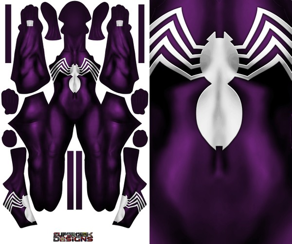 PURPLE SYMBIOTE FEMALE pattern file