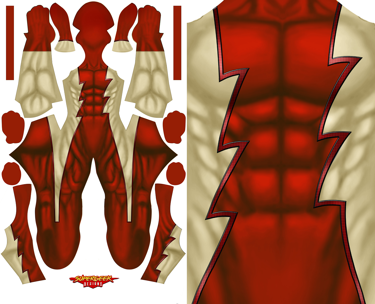 REBIRTH BATMAN (no muscle shading) pattern file