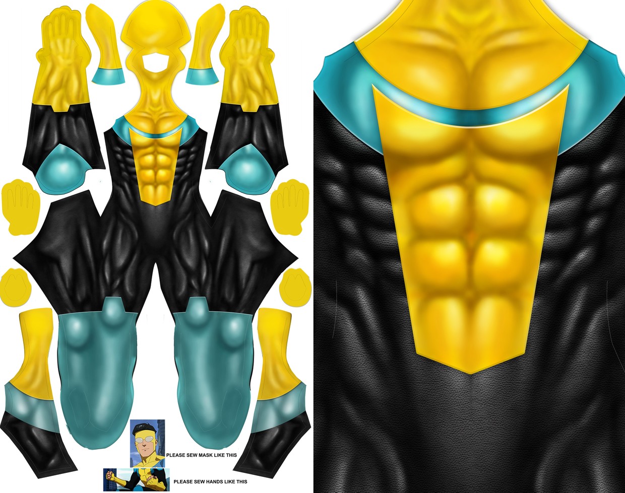 SILVER SPACE POWER RANGER pattern file