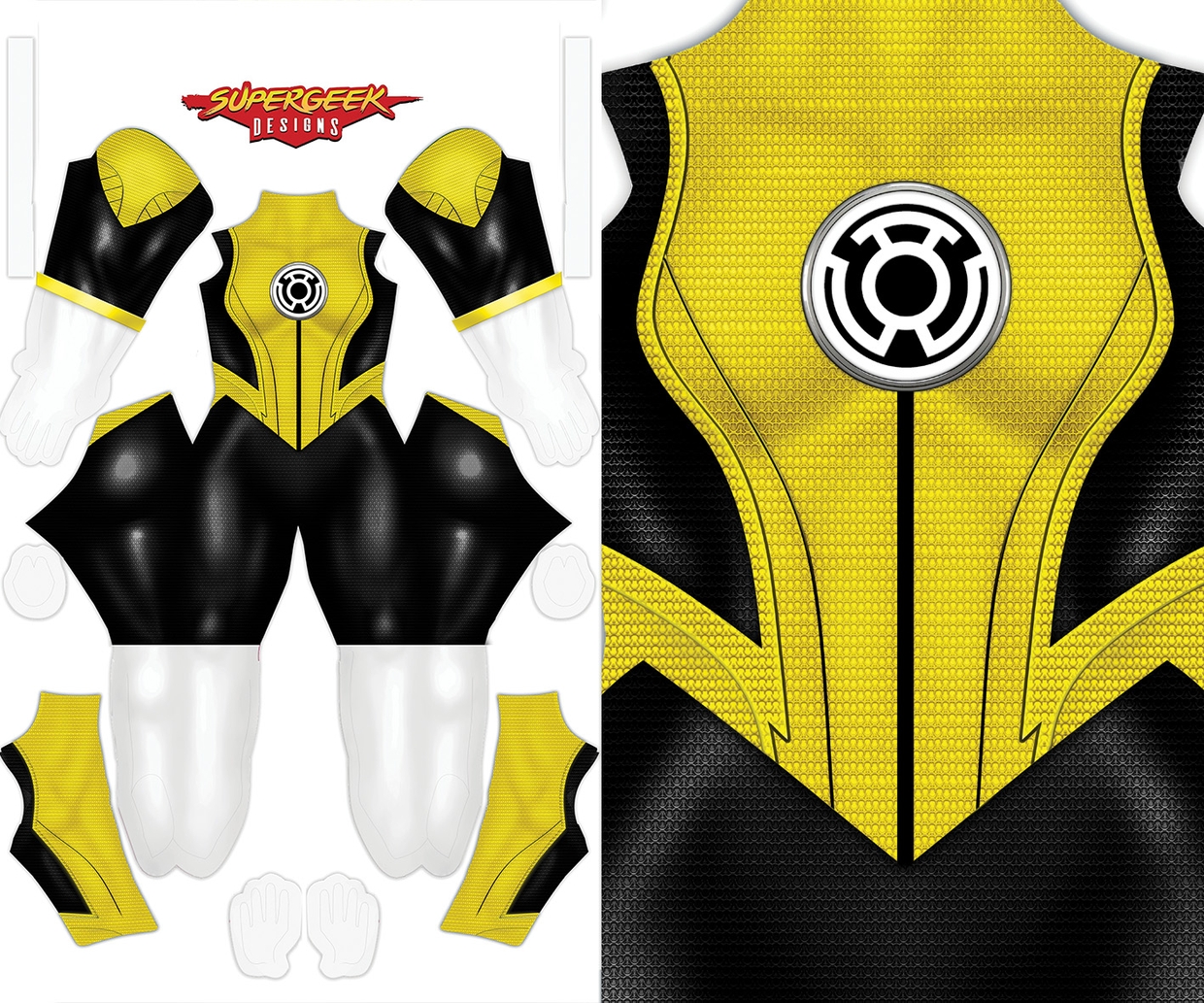 YELLOW LANTERN (female shading) pattern file