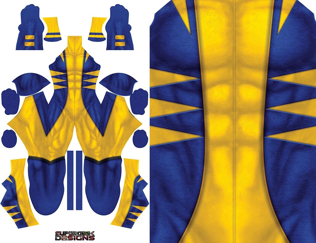 WOLVERINE (gloves and shoulders/not full arms) pattern file