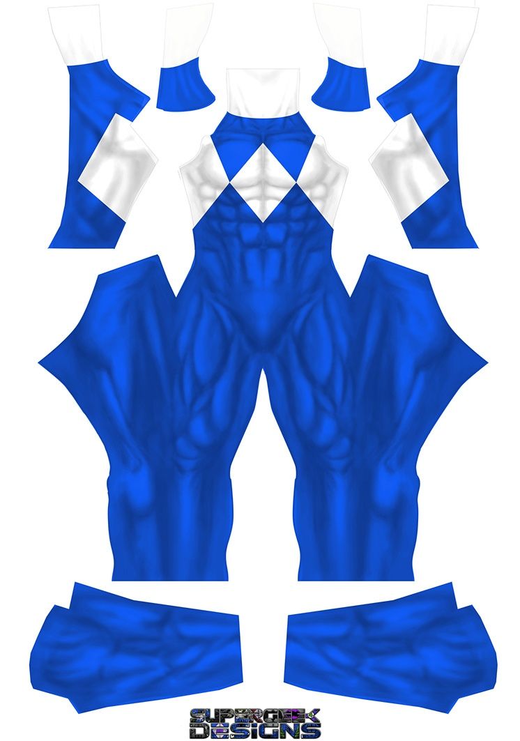 BLUE POWER RANGER (PLAIN) pattern file