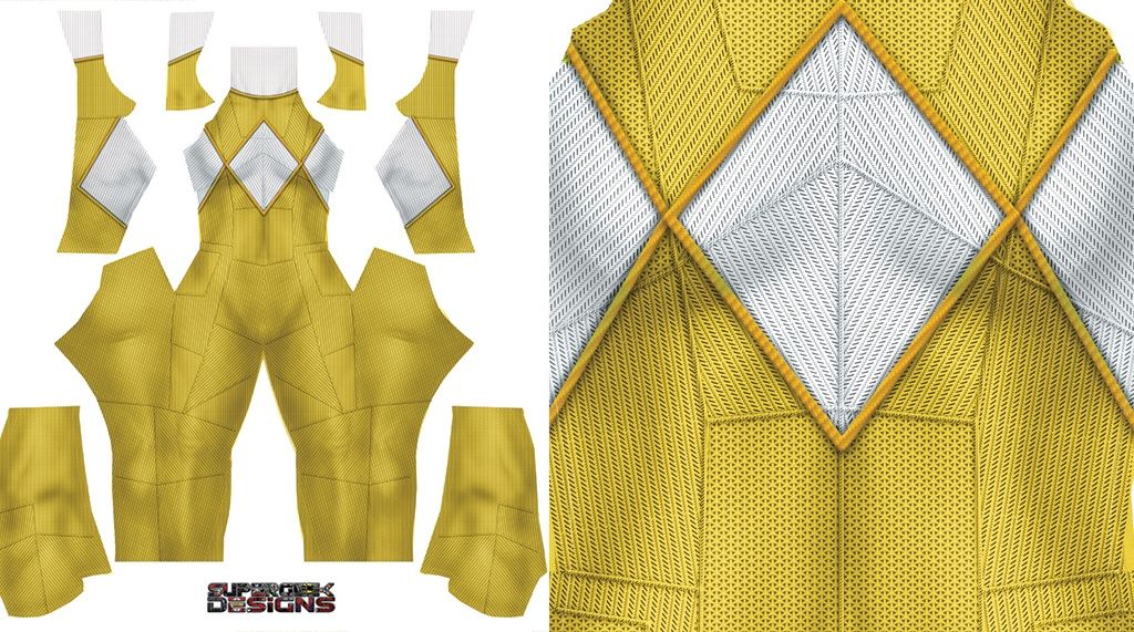 YELLOW POWER RANGER PATTERN FILE