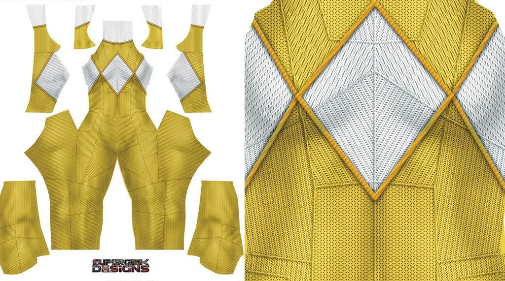 YELLOW POWER RANGER PATTERN FILE