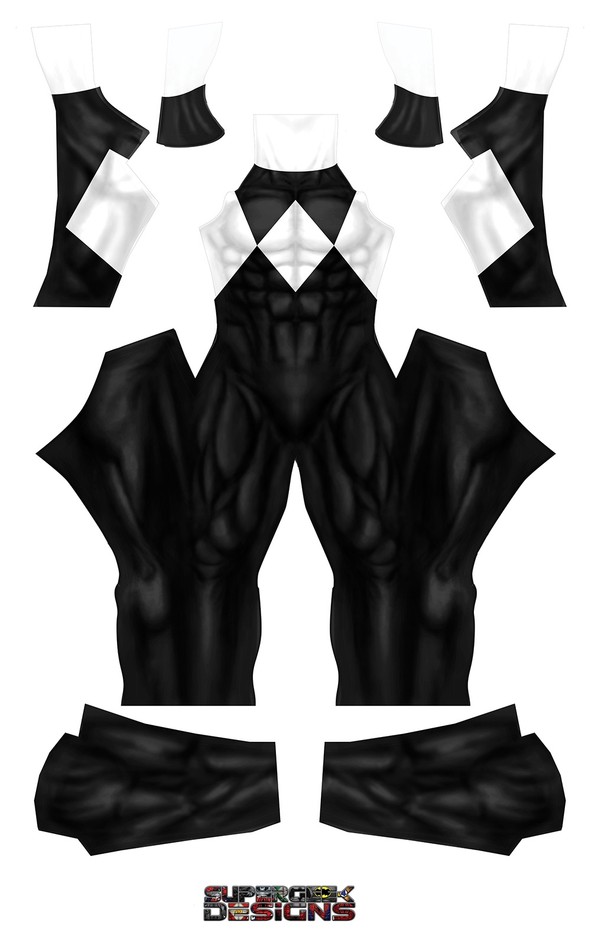 BLACK POWER RANGER (PLAIN) pattern file