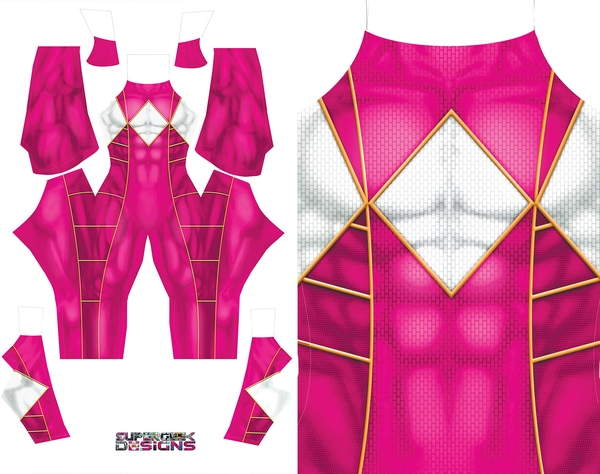 PINK RANGER (male muscle shading) pattern file