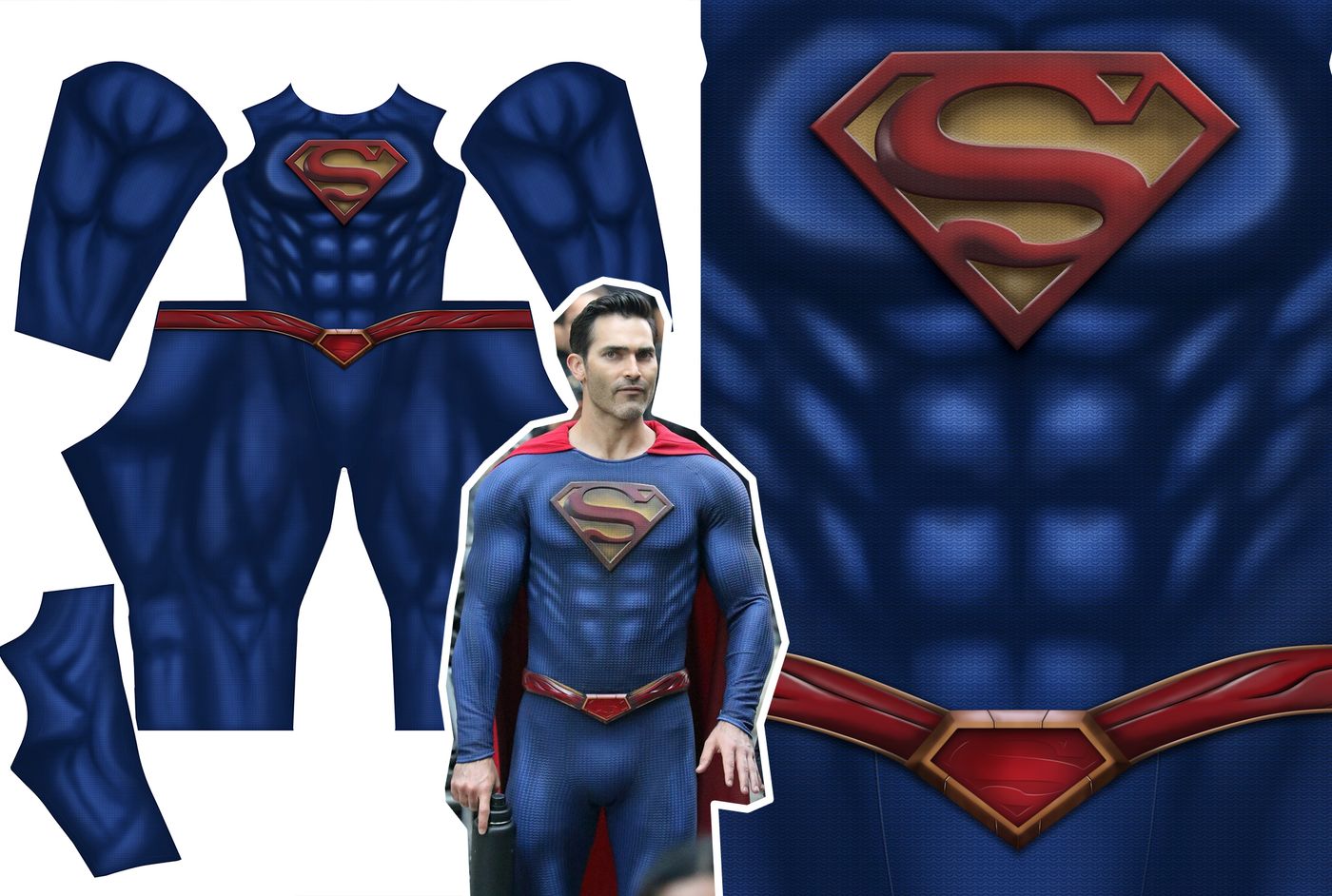 SUPERMAN TEXTURED UNDERSUIT pattern file