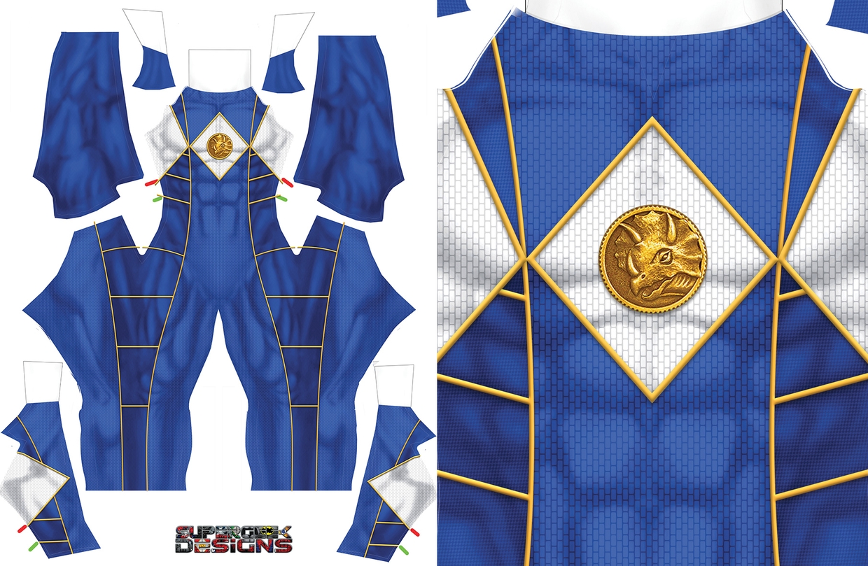 BLUE RANGER WITH EMBLEM pattern file