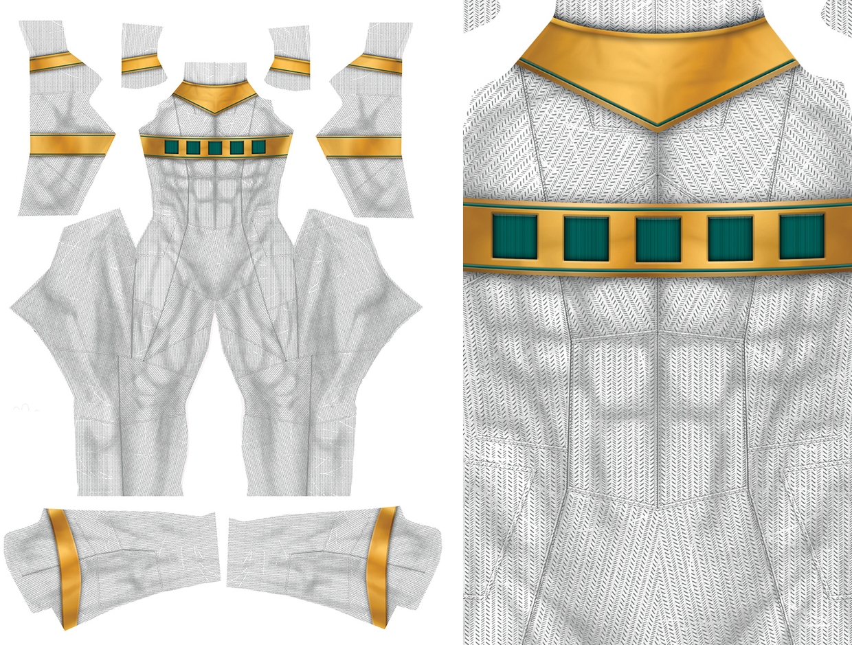 SILVER SPACE POWER RANGER pattern file