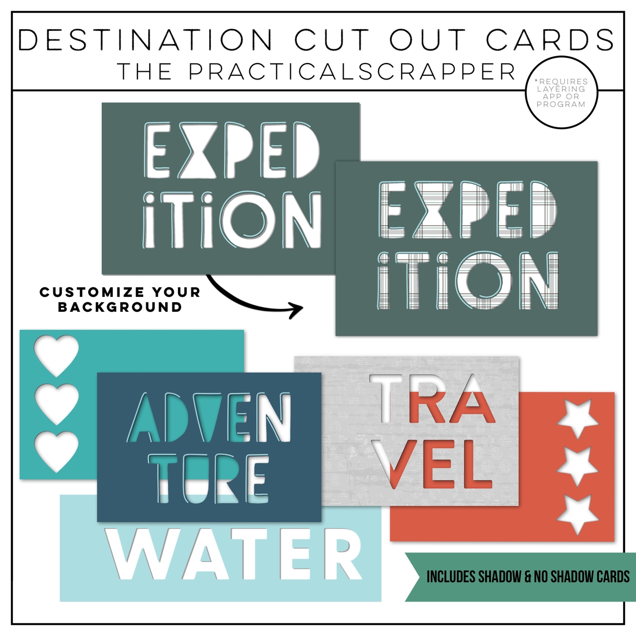 Destination Cut Out Cards
