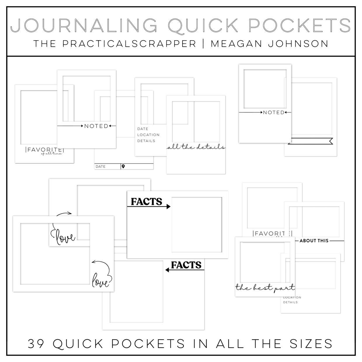 Journaling Quick Pockets