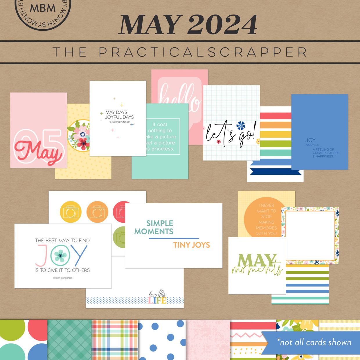 May Month by Month Pocket Cards