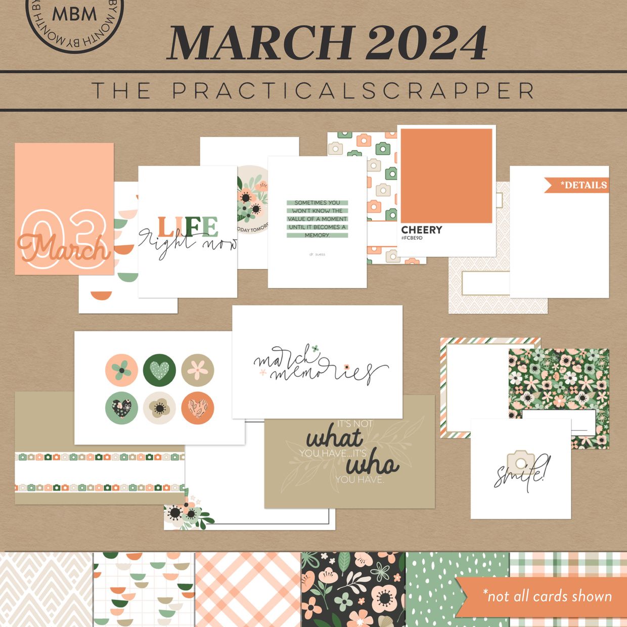 March Month By Month Pocket Card Kit