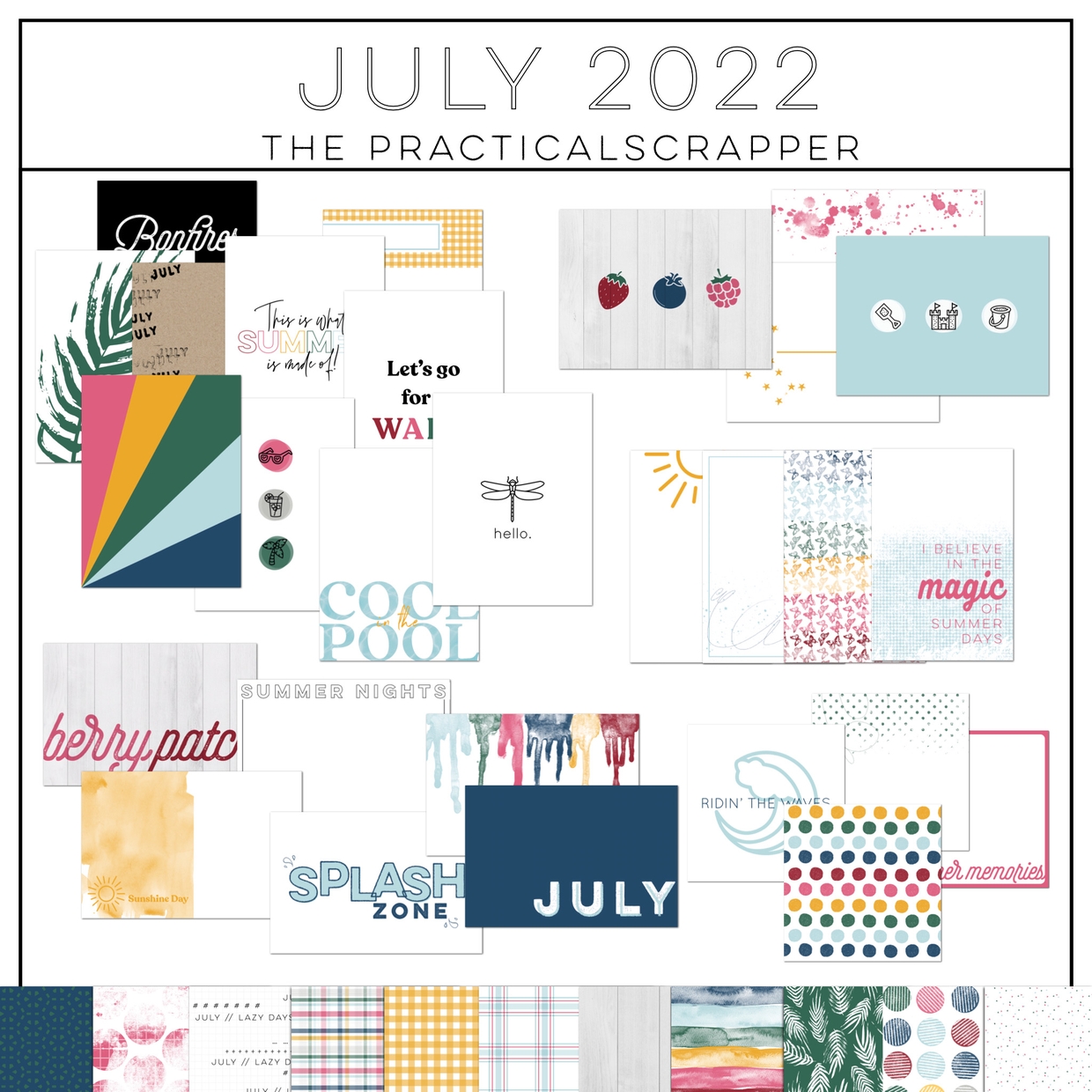 July 2022 Month By Month Pocket Card Kit
