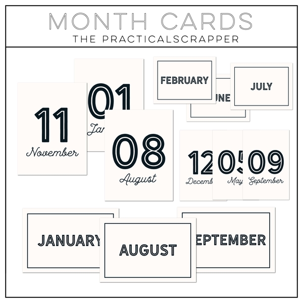 Month Cards MBM 2021