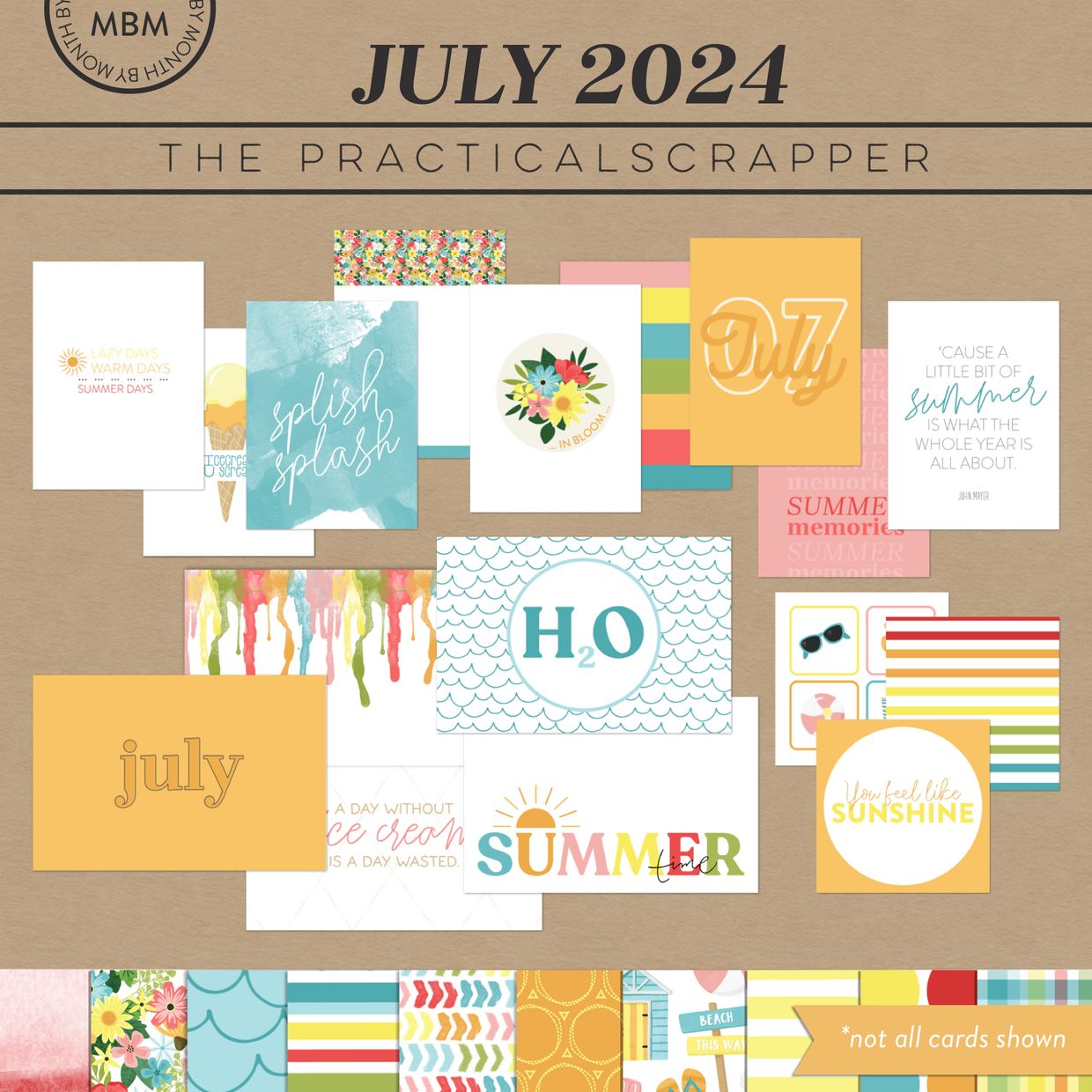 July Month By Month Pocket Card Kit
