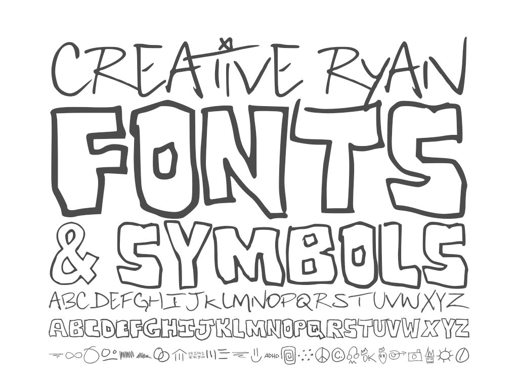 Creative Ryan Fonts & Symbols