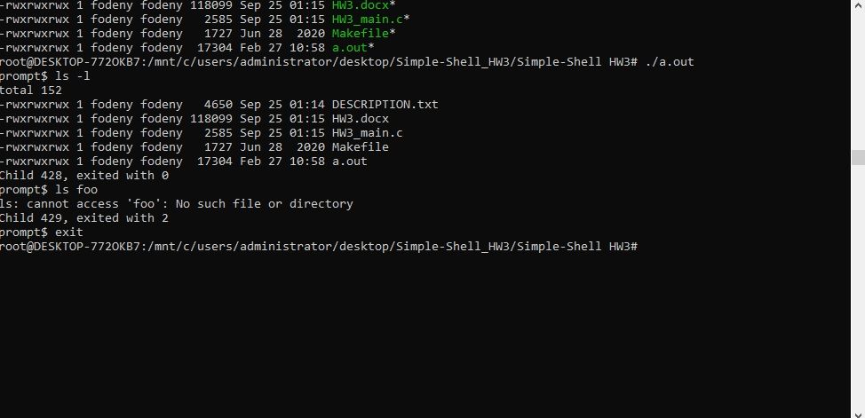 CSC415-Assignment 3 Simple Shell Solved