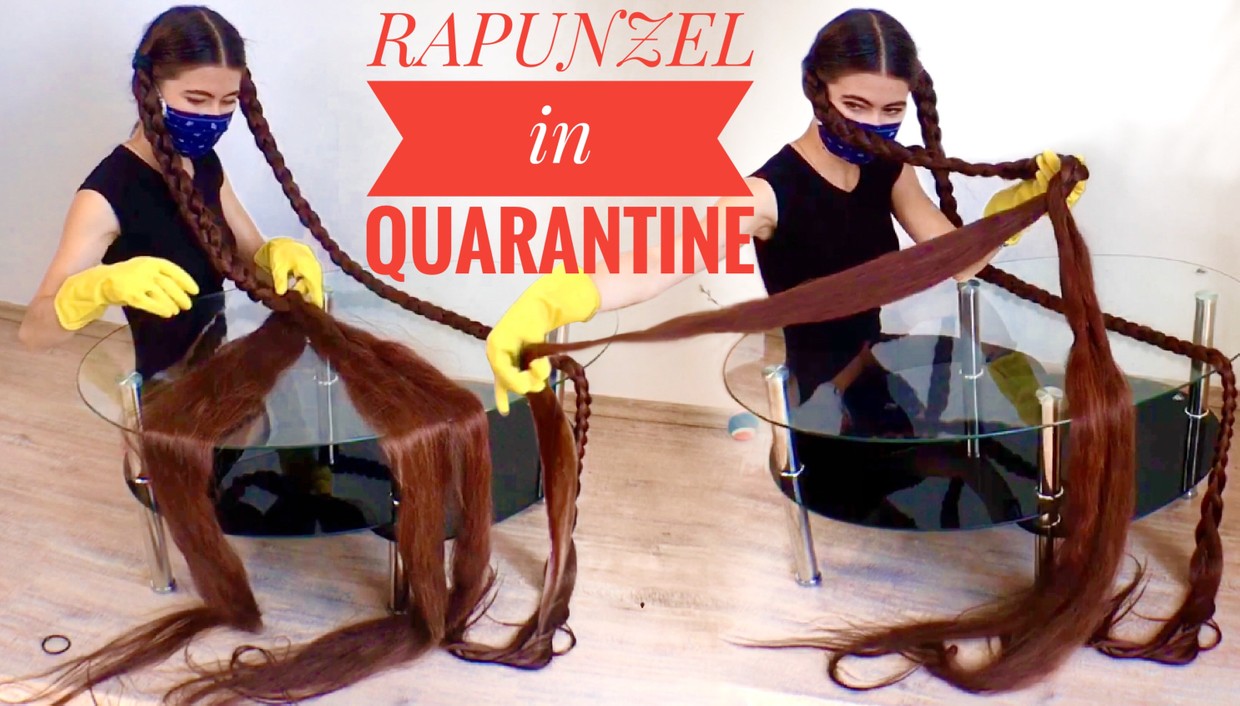Real-life Rapunzel in quarantine