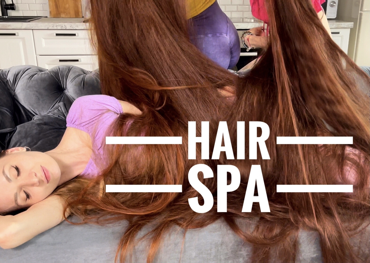 Dashik takes super long hair SPA