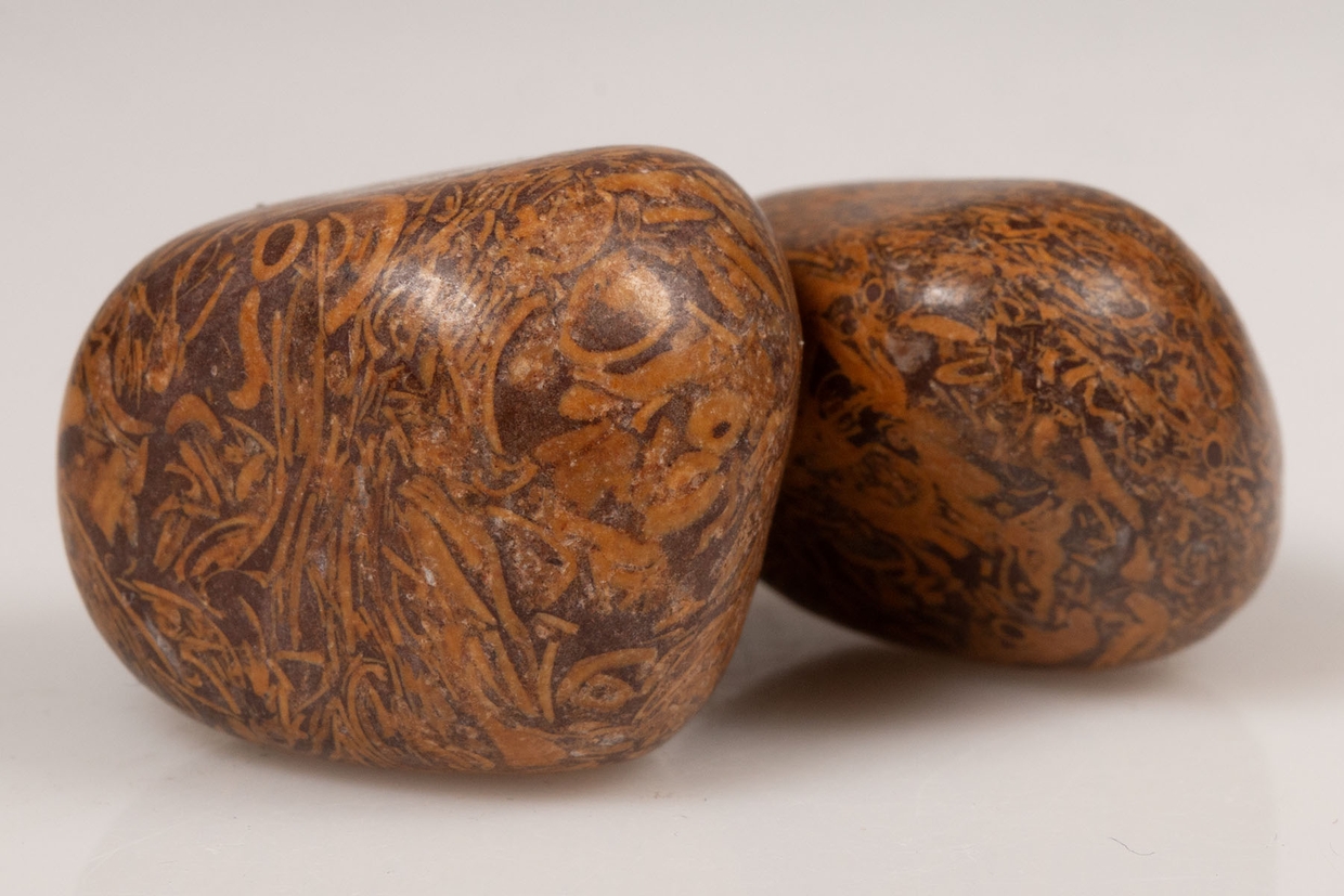 Calligraphy Stone - tumbled stone