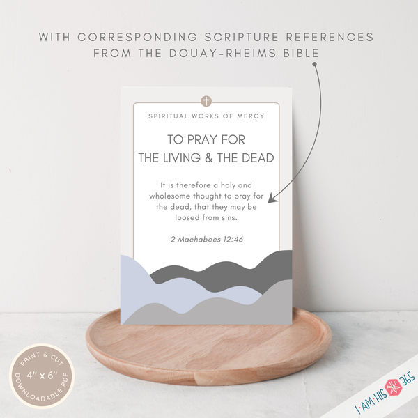 Works of Mercy Traditional Catholic Catechism Cards