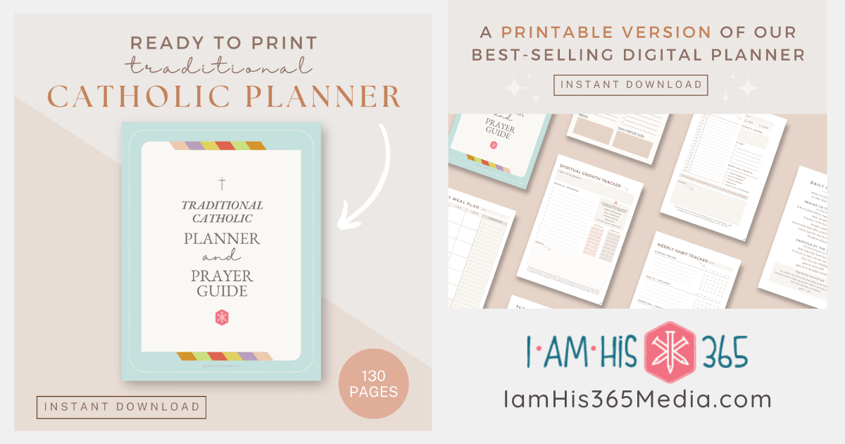 Printable Traditional Catholic Planner & Prayer Journal : 1962 ...