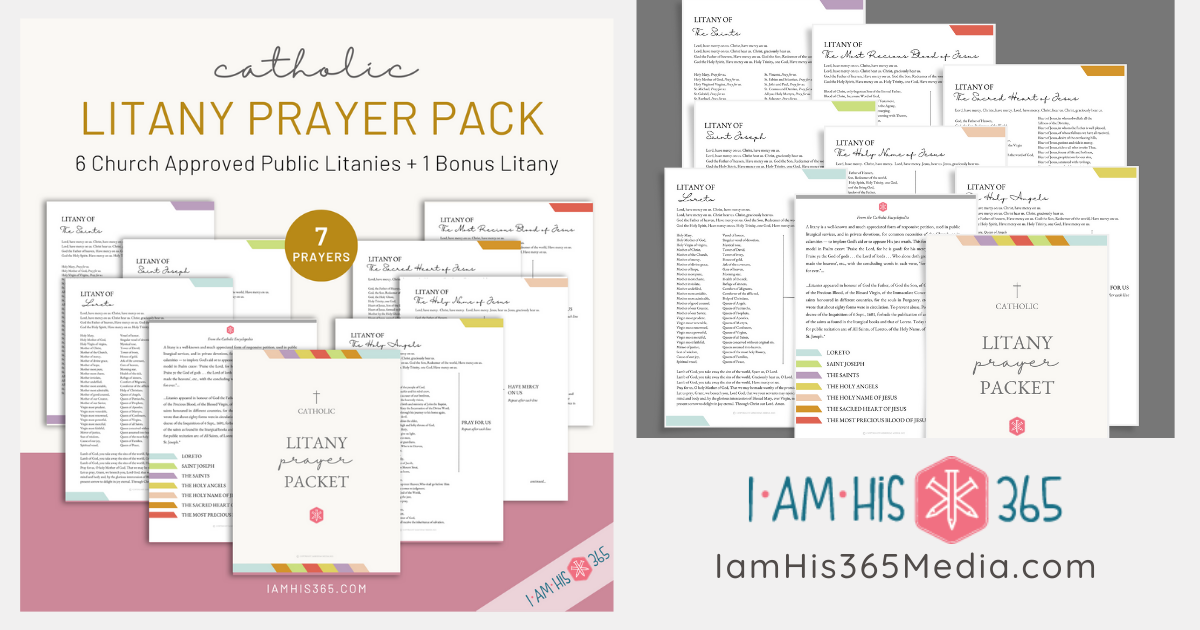 Catholic Litany Prayer Packet - Instant Download PDF for Prayer ...