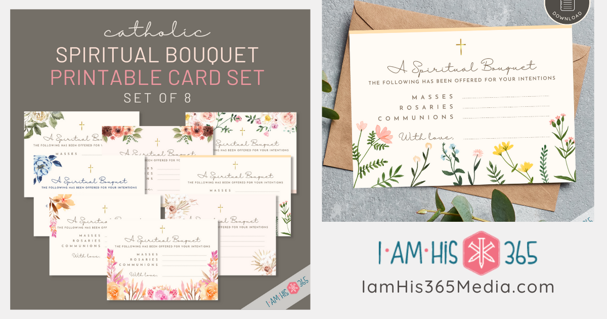 Printable Spiritual Bouquet Cards for All Occasions | Set of 8 Catholic ...
