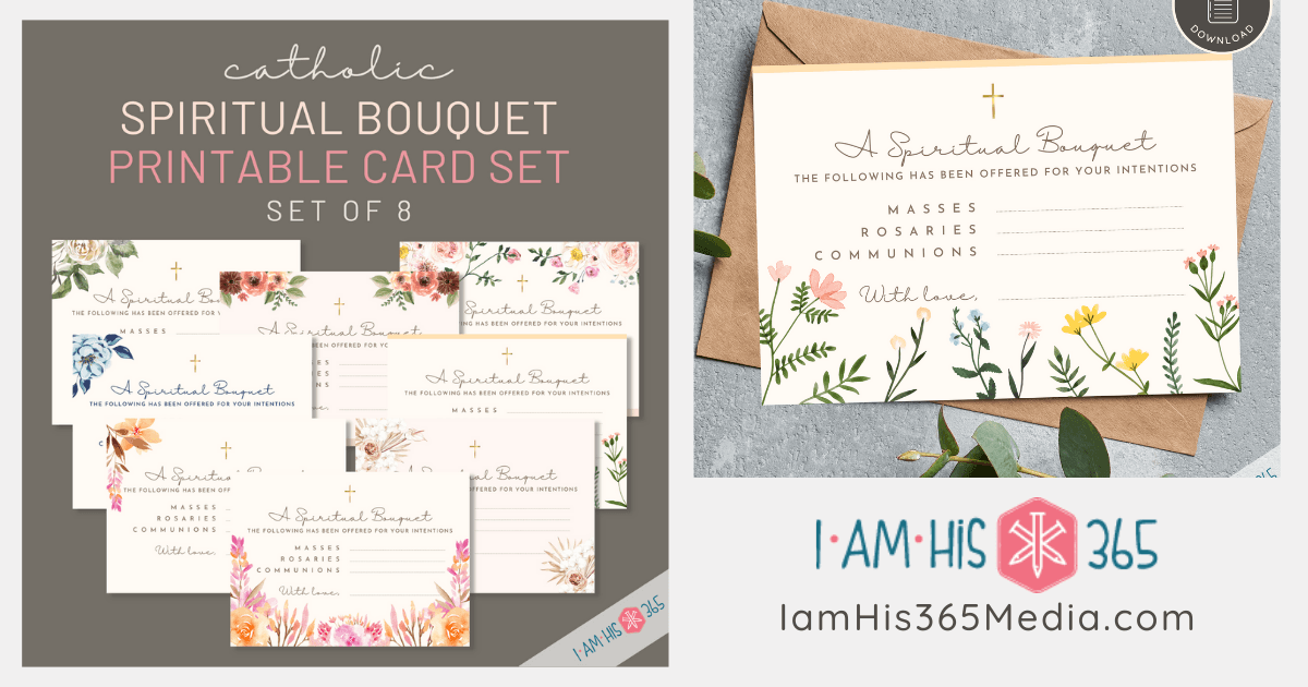 Printable Spiritual Bouquet Cards for All Occasions | Set of 8 Catholic ...