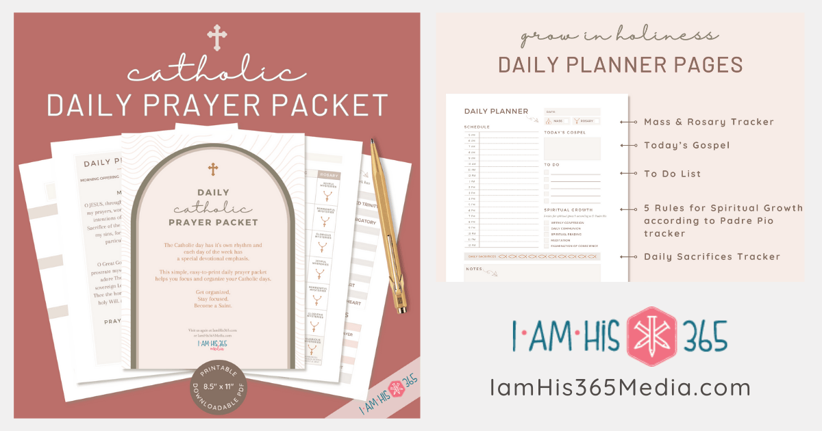 Printable Traditional Catholic Daily Planner & Prayer Packet ...