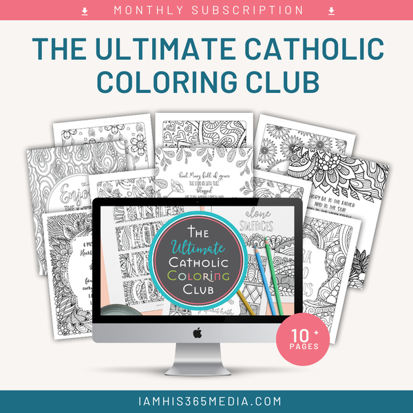 Unwind and Reflect: Catholic Coloring Pages For Adults