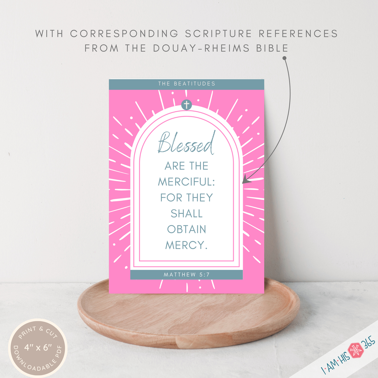 The Beatitudes Catholic Catechism Cards | Bible Verse | Traditional ...