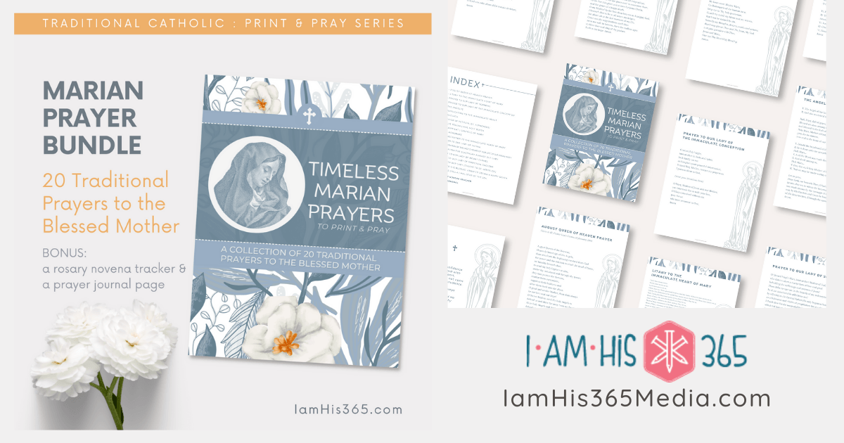 Marian Prayer Bundle | Print and Pray | Printable Traditional Catholic ...